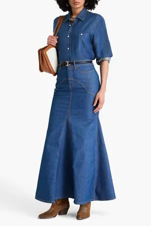 Zimmermann Denim Maxi Skirt
