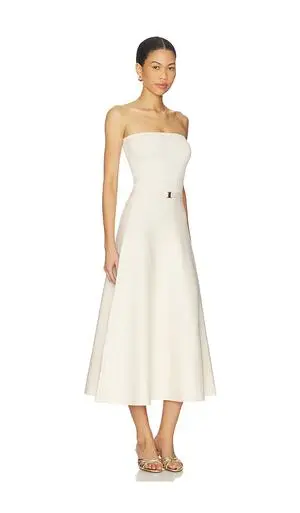 KARINA GRIMALDI Eira Strapless Midi Dress