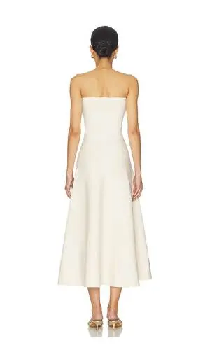 KARINA GRIMALDI Eira Strapless Midi Dress