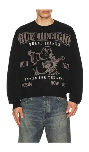 True Religion Ribbed Sweatshirts Hoodies For Men