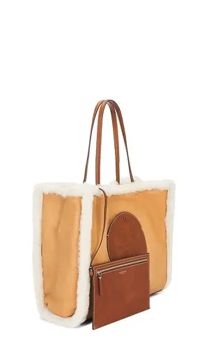 Tory Burch Ella Shearling Tote