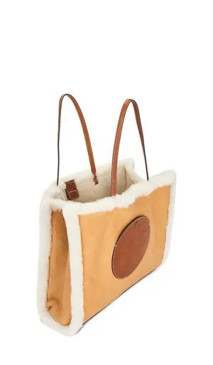 Tory Burch Ella Shearling Tote