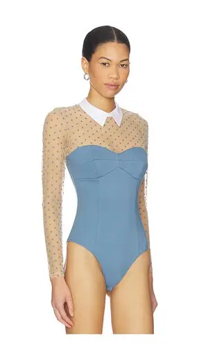 Fleur Du Mal Collared Bodysuit