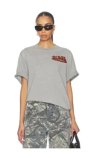 VON DUTCH Eagle Skull Boxy Crop Tee