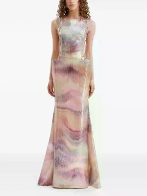 GEMY MAALOUF Patterned Maxi Dress