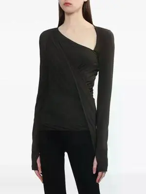 Helmut Lang Asymmetric Draped Top