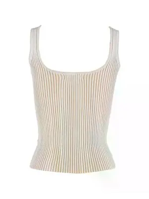 ANINE BING Ribbed Striped Tank Top