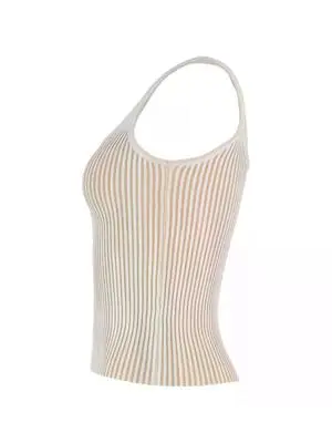 ANINE BING Ribbed Striped Tank Top