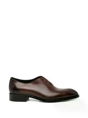 TOM FORD Leather Oxford Shoes - Brown