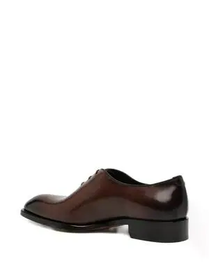 TOM FORD Leather Oxford Shoes - Brown