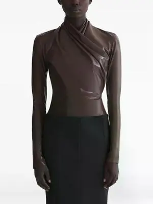 Mugler High Neck Blouses