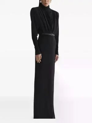 MUGLER Long Sleeve Maxi Dress