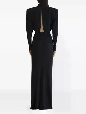 MUGLER Long Sleeve Maxi Dress