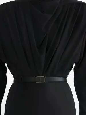 MUGLER Long Sleeve Maxi Dress