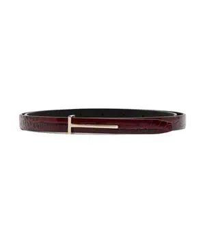TOM FORD Croc-Effect Buckle Belt