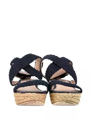 STUART WEITZMAN Braided-strap Heeled Espadrilles