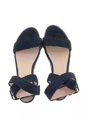 STUART WEITZMAN Braided-strap Heeled Espadrilles