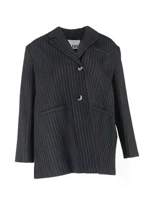GANNI Pinstriped Blazer