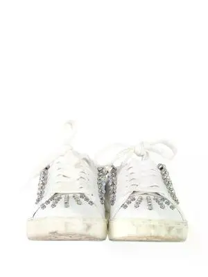 STUART WEITZMAN Convertible Leather Sneakers