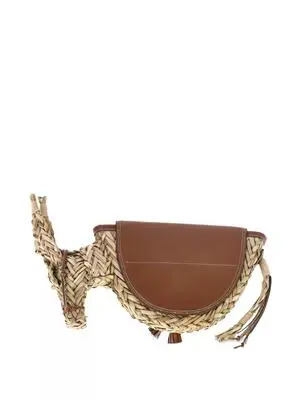 ANYA HINDMARCH Donkey Raffia Shoulder Bag