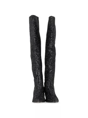 ALEXANDER WANG Viola Slouch Glitter Boots