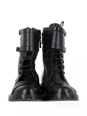 MALONE SOULIERS Leather Combat Boots