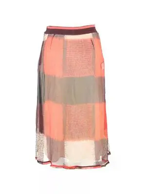 Marni Checked Midi Skirt