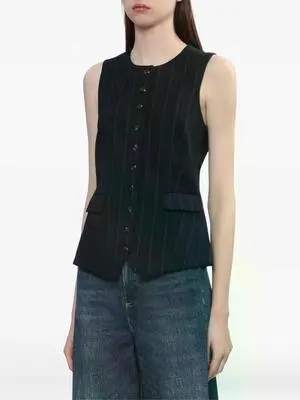 Rag & Bone Pinstripe Sleeveless Gilet