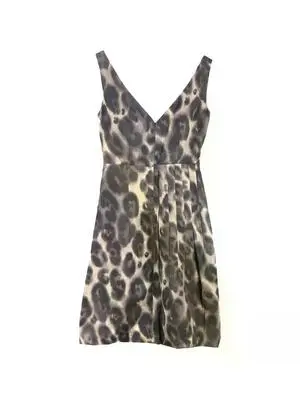 Prada Leopard-print Mini Wrap Dress