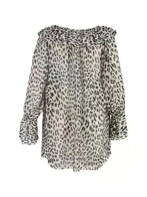 TEMPERLEY LONDON Printed Silk Blouse