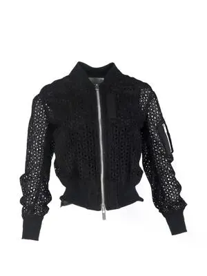 Sacai Eyelet-detail Zip-fastening Bomber Jacket