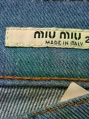 Miu Miu Belt Loops-detail Jeans