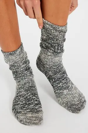 Free People Super Space Ankle Socks Grey Marl