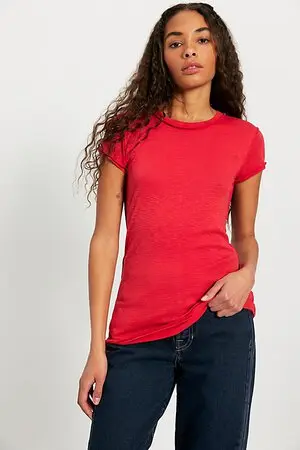 Free People We The Free Tinsley Tee - Racing Red