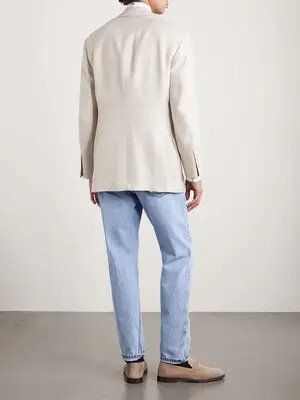 Brunello Cucinelli Silk, Linen And Wool-blend Blazer