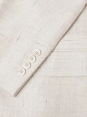 Brunello Cucinelli Silk, Linen And Wool-blend Blazer