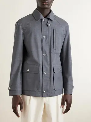 Brunello Cucinelli Virgin Wool Field Jacket - Gray