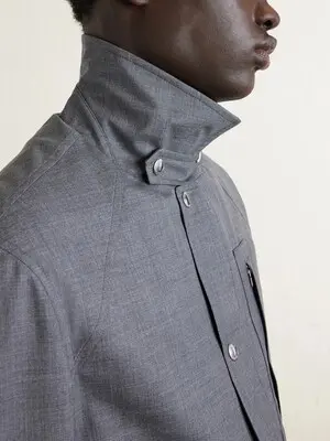 Brunello Cucinelli Virgin Wool Field Jacket - Gray
