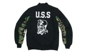 A BATHING APE Ursus Tiger Camo Accent Ma1 Jacket