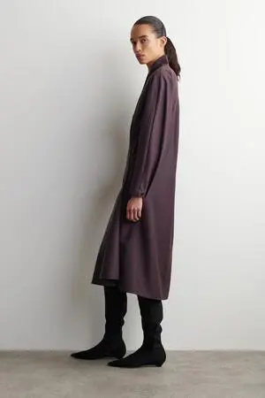 Cos Wool Wrap Midi Dress