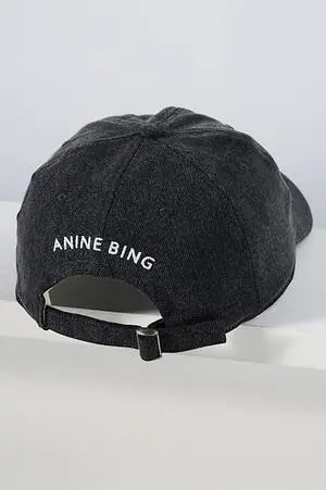 ANINE BING Jeremy Cotton Baseball Cap - Grey