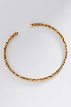 Anthropologie Twisted Collar Necklace - Gold