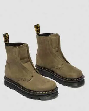 Dr. Martens Zebzag Laceless Nubuck Boots