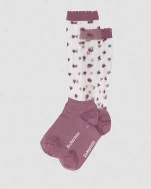 Dr. Martens Heart Mesh Socks - Pink