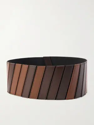 Alaïa Stretch Leather Belt - Brown