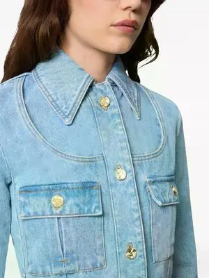 Nina Ricci Saharianne Belted Denim Jacket