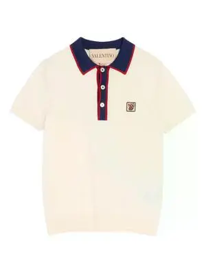 Valentino Garavani Logo-patch Polo Shirt