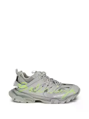 Balenciaga Cutout Track Sneakers - Grey