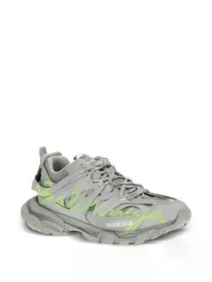 Balenciaga Cutout Track Sneakers - Grey
