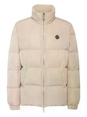 Philipp Plein Logo Plaque Puffer Jacket